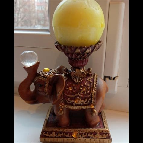 Статуэтка слон и свеча — цена 350 грн в каталоге Статуэтки Купить товары для дома и быта по