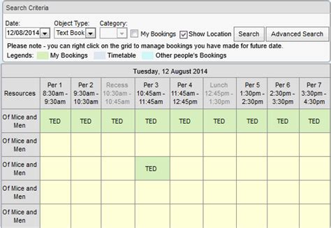 adding bookings by period synweb confluence