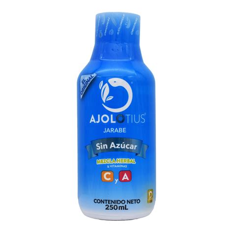 Jarabe De Ajolotius Sin Azucar 250 Ml