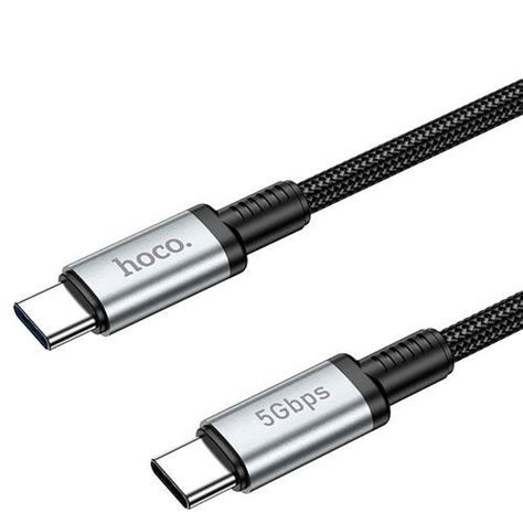 Кабель швидкісний 5 Гбіт/с Type-C на Type-C USB 3.0 Hoco Data Cable (0 ...
