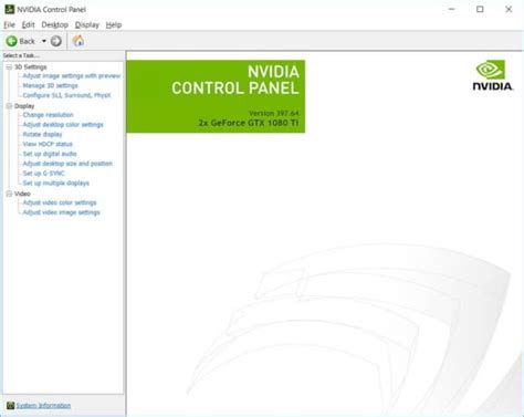 Fixing NVIDIA Control Panel In Windows 10