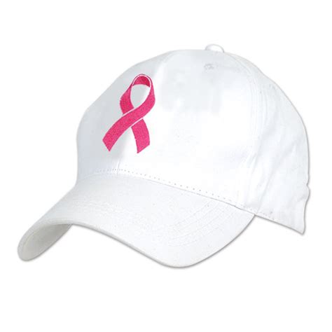 White Cap With Pink Ribbon Lions Club Of Tropic