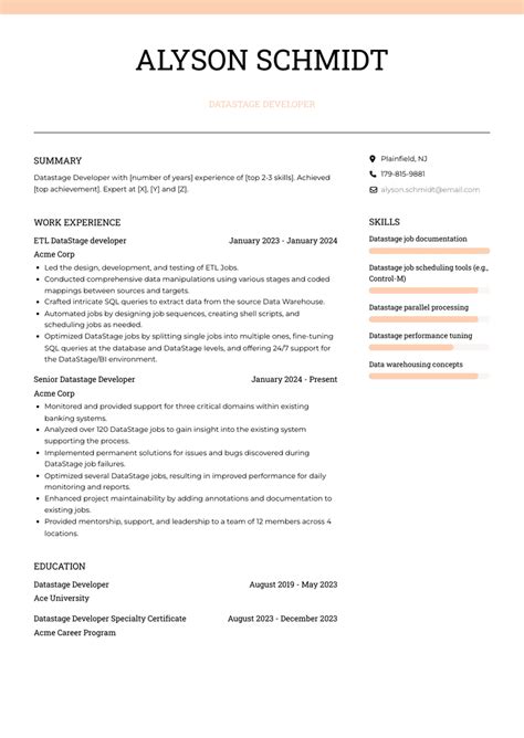 10 Datastage Developer Resume Examples That Land Jobs