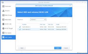 Adding SSD Cache To Synology DiskStation DS With Samsung NVMe M SSD