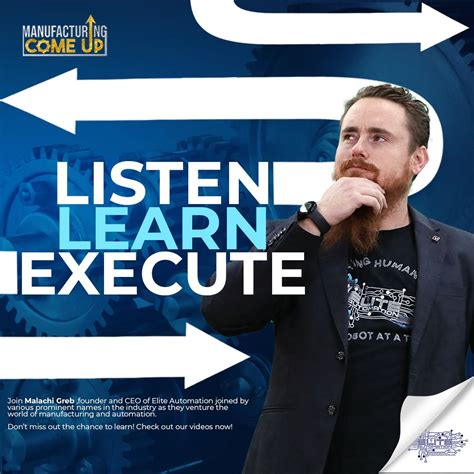 Malachi Greb On Linkedin Manufacturingcomeup Podcast Automation Innovation