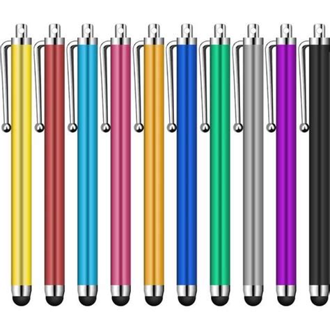 Niaguoji Lot De 10 Stylets Universels Capacitifs Pour Écran Tactile