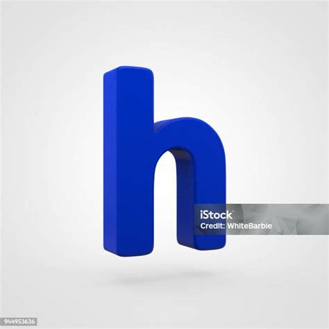흰색 바탕에 절연 플라스틱 파란색 문자 H 소문자 0명에 대한 스톡 사진 및 기타 이미지 0명 3차원 형태 그림자