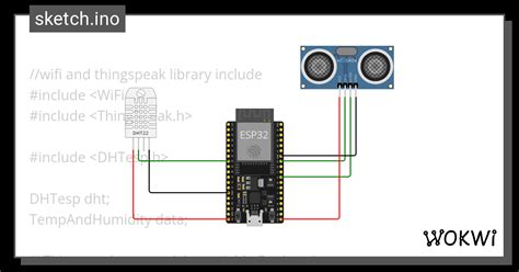 dht with thinkspeak wokwi esp32 stm32 arduino simulator
