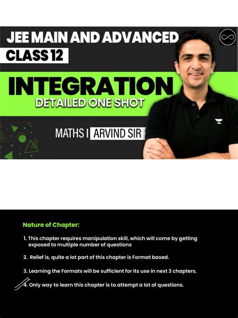 Integration One Shot Class 12 Pdf Integral Calculus