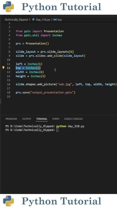 Adding Images To Powerpoint Presentations With Python Python Tutorial