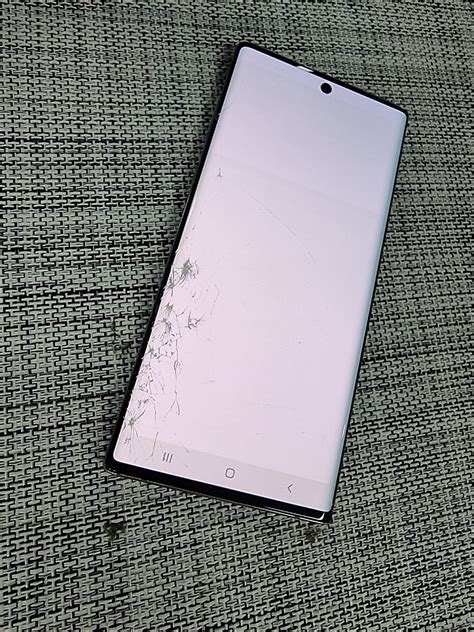 갤럭시 노트10 256g 아우라 액정파손 기능정상 서브 삼성 중고나라