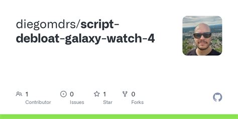 github diegomdrs script debloat galaxy watch 4