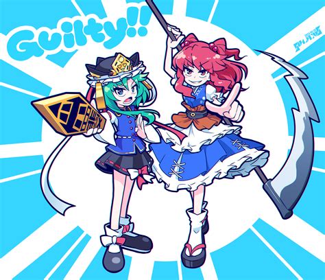 Shiki Eiki And Onozuka Komachi Touhou Drawn By Solidusswordcube