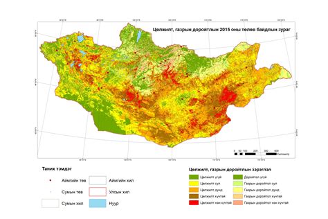 Монгол орны цөлжилтийн зураг Desertification2015  Igg Knowledge