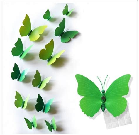 naklejki na ścianę motyle motylki 3d na magnesie 9882675261