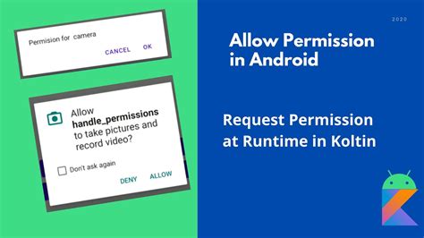 Request Runtime Permissions In Kotlin Youtube