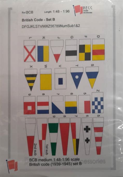 5864 Bcb British Code Set B Bec Model Accessories