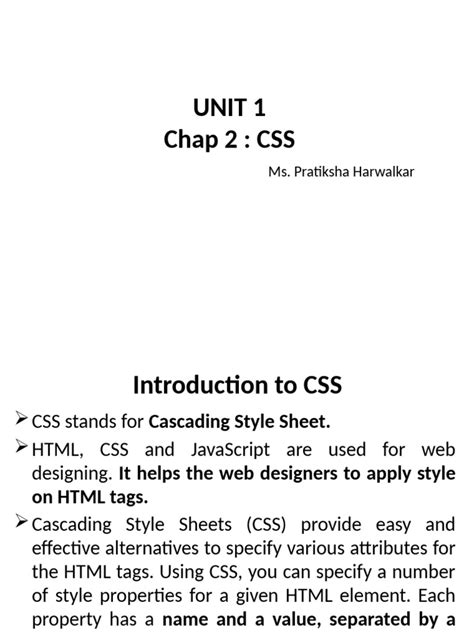 Chap 2 Css Pdf Html Html Element