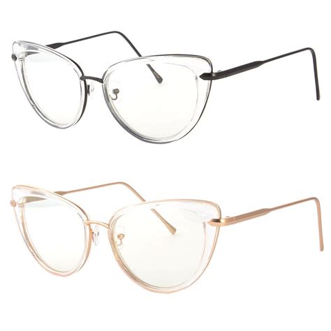 Oversized Clear Cat Eye Glasses Stephane Valerio