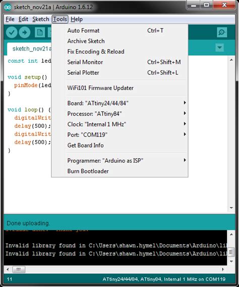 T Programming An Attiny A From Arduino News Sparkfun Electronics