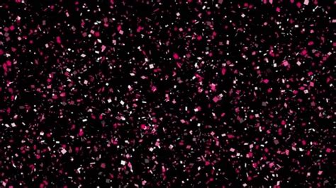 Pink Confetti Black Background