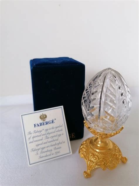 House of Fabergé Oeuf de couronnement en cristal Signé Catawiki