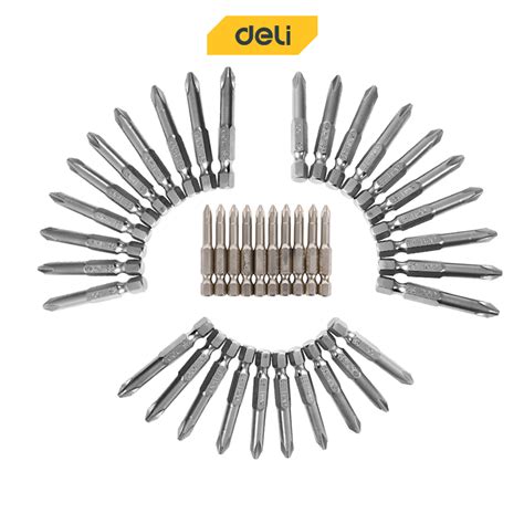 Deli 1pc Phillips Screwdriver Bit Set Ph1 50mm 2 50mm 3 50mm Shopee Philippines