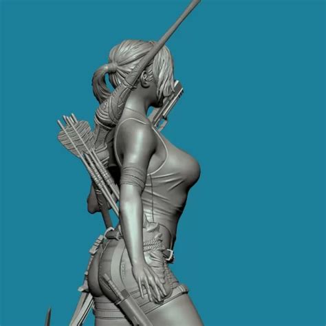 Lara Croft 3d Printing 3d Printing Model Threeding