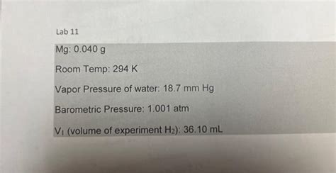 Solved Arkansas Scholastic Press Lab 11 Data Sheet Gas