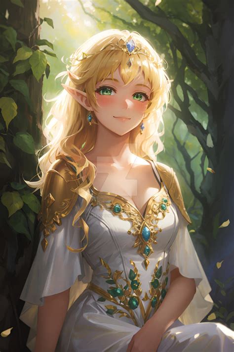 Elf Princess By Albedoaianime On Deviantart