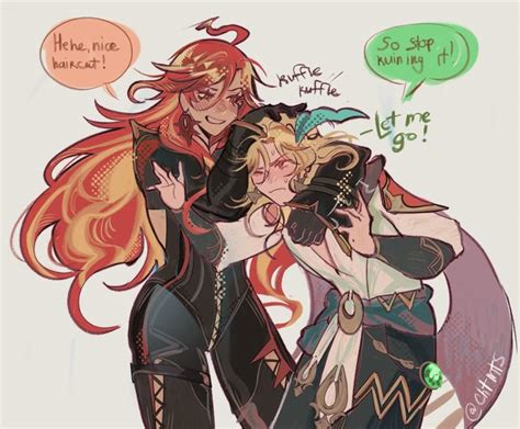 ა Mavuika Kaveh ໒꒱ ‧₊ Impact Wanderer Art Cute Drawings
