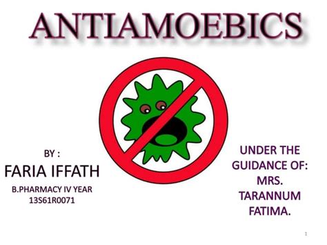 Anti Amoebic Drugs Pptx