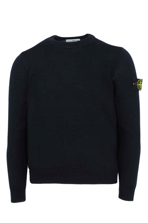 Stone Island Knit Crewneck Jumper Navy 41441 Vousten Sports
