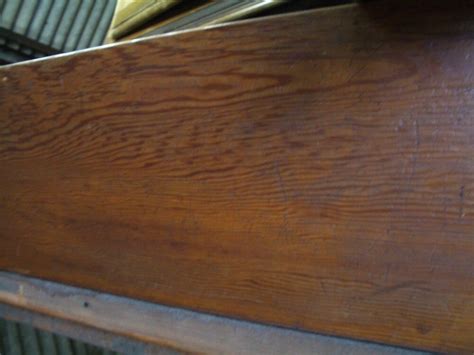 Antique Pitch Pine Pew Seat Antique Church Furnishings