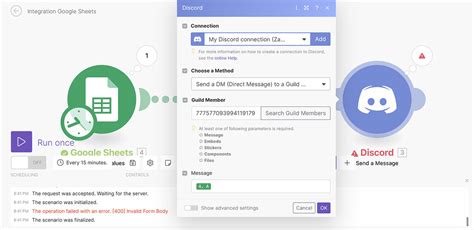 Invalid Form Body 400 Spreadsheet To Discord Bot How To Make Community