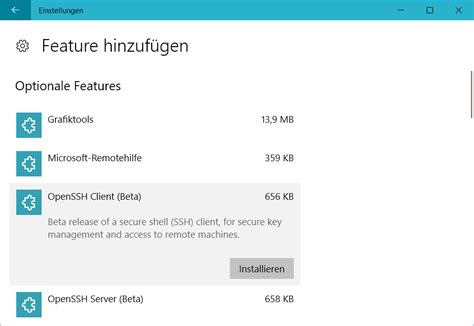 Windows 10 erhält SSH-Client und -Server – Antary