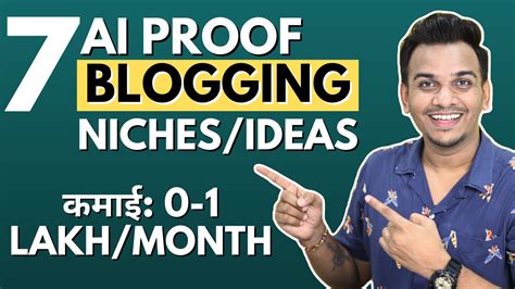 Top 7 High CPC AI Proof Blogging Niche Ideas 2023 Satish K Videos