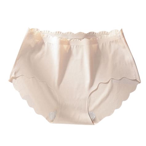 Zuwimk Womens Panties Seamlesswomen Lace Thong Panty Underwear Beige