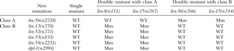 Phenotypes Of Single And Double Mutants Download Table