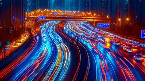Highway Intercity Transportation Street Urban Traffic Flow Stock