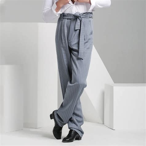 Latin Pantolon Erkekler Balo Salonu Uygulama A Nma Performans Kost M Tango Giyim Modern Dans K