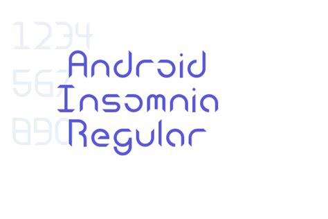 Android Insomnia Regular Font Free Download