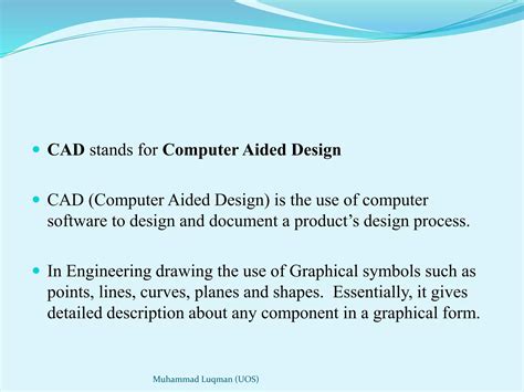 Computer Cad Presentation Computer Aided Design PPT