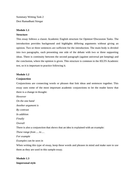Summary Writing Task 2 Desi Pdf