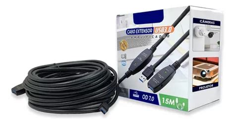 Extensor Usb Macho Femea Amplificada Webcam Metros Parcelamento Sem Juros