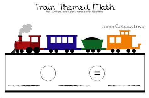 Train Themed Basic Math