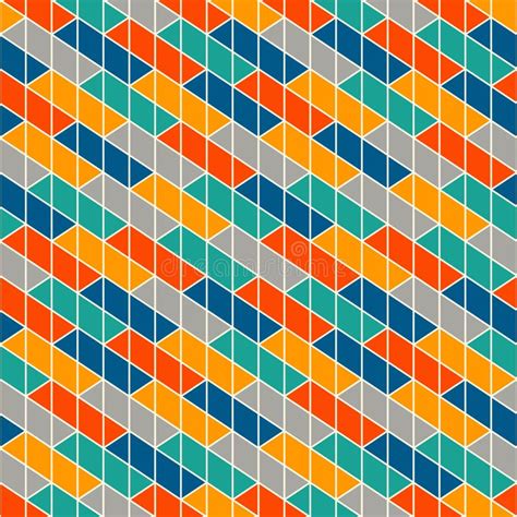 Rectangular Interlocking Blocks Wallpaper Seamless Surface Pattern Design With Repeated