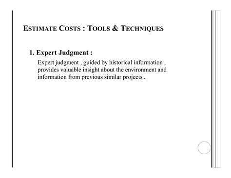 Software Project Cost Management And Estimation Pptx