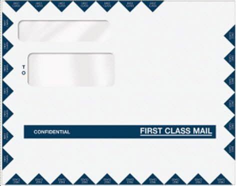 Egp Double Window Envelope Confidential First Class 500 Envelopes