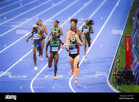 Keely Hodgkinson Winning In The 800 Meters At The Paris 2024 Olympic